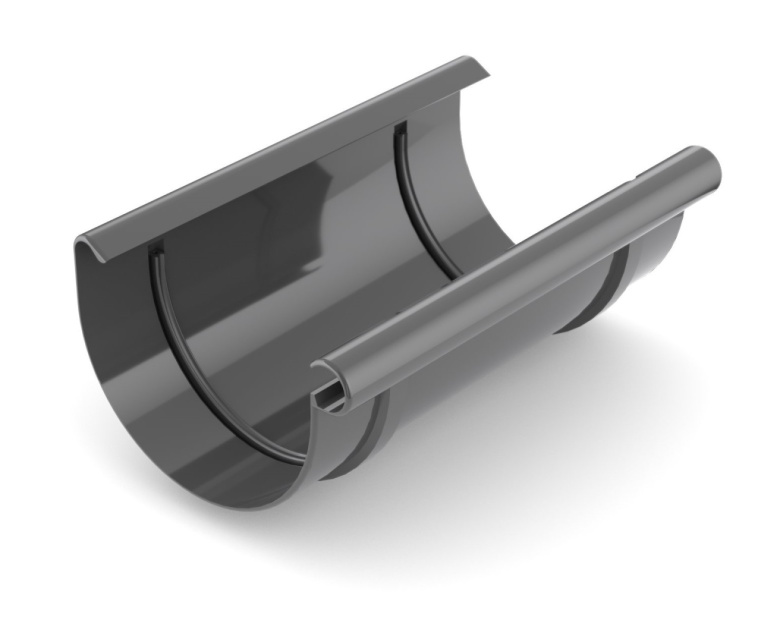 ZŁĄCZKA RYNNOWA łącznik rynny BRYZA fi 125 GRAFIT > Cellfast